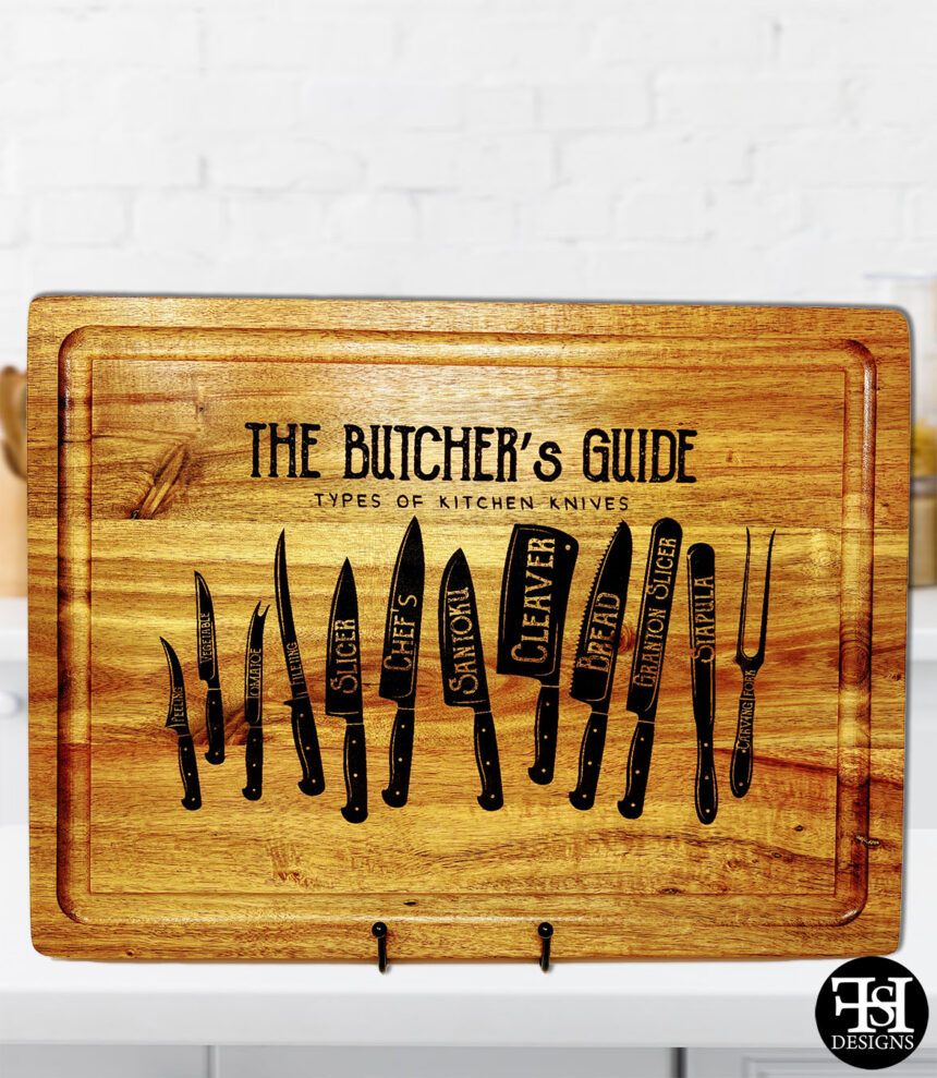 Kitchen Measurement Conversions Cutting Board - FHS Designs - Custom ...
